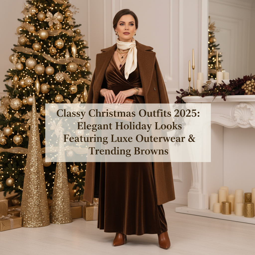 Classy Christmas Outfits 2025: Elegant Holiday Looks Featuring Luxe Ou ...