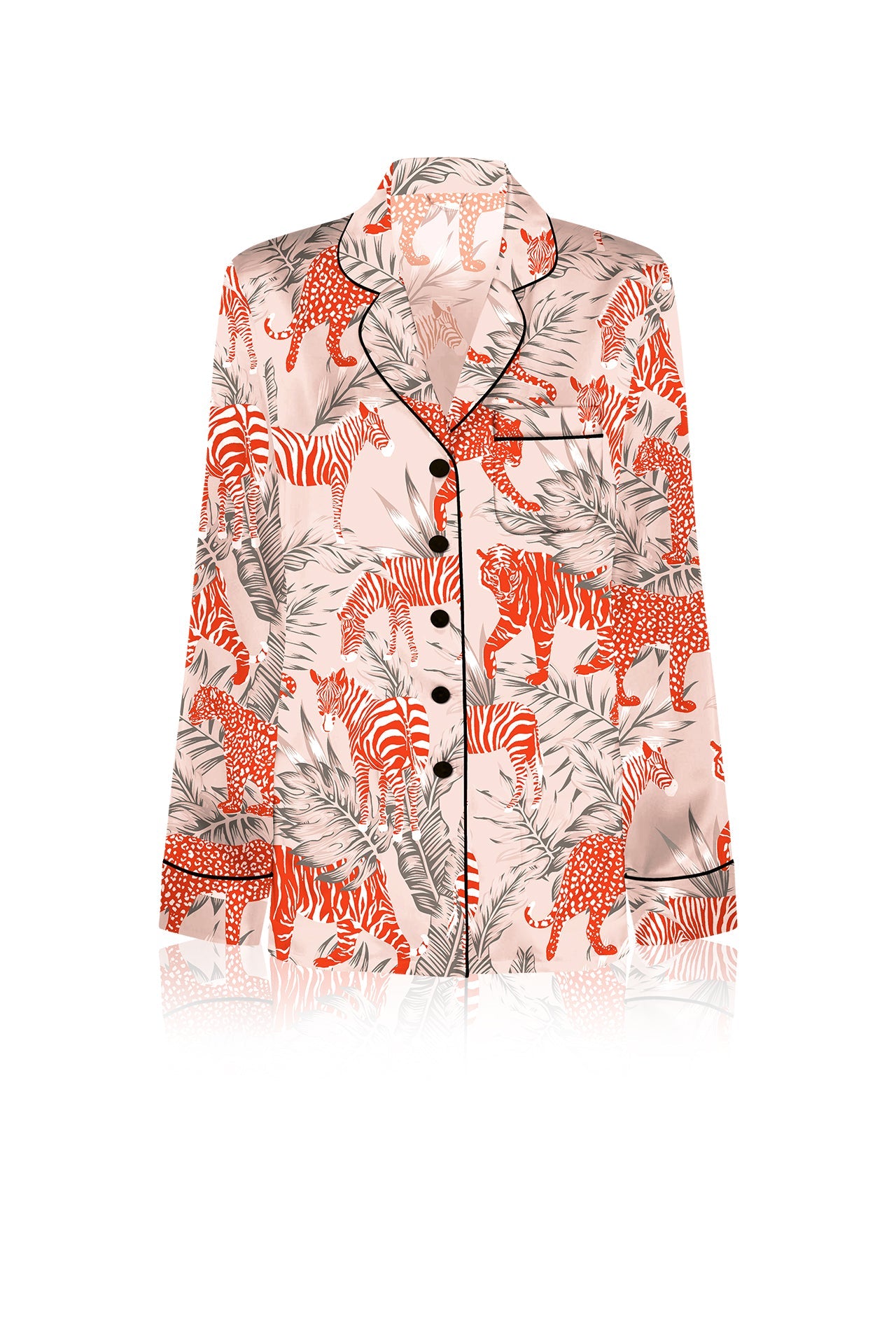 Organic Silk Long Sleeve Set in Zebra Print – Shahida Parides