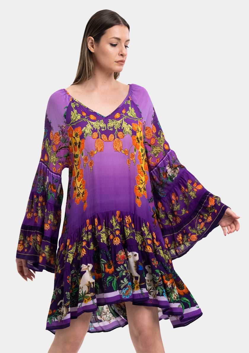 Designer Dresses for Women | Purple Summer Dress | Shahida Parides