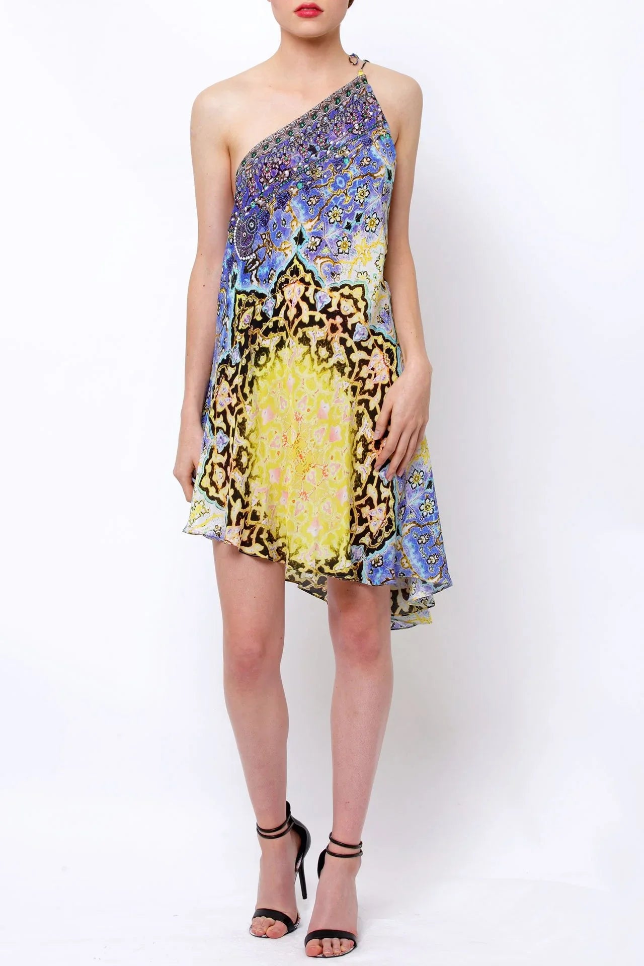 Designer Deep Purple Mini Dress | Cute Mini Dresses | Shahida Parides