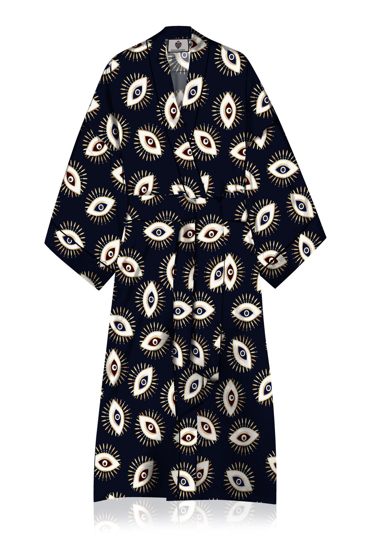 Designer Short Robes For Women | Women's Robes Black | Kyle X Shahida ...