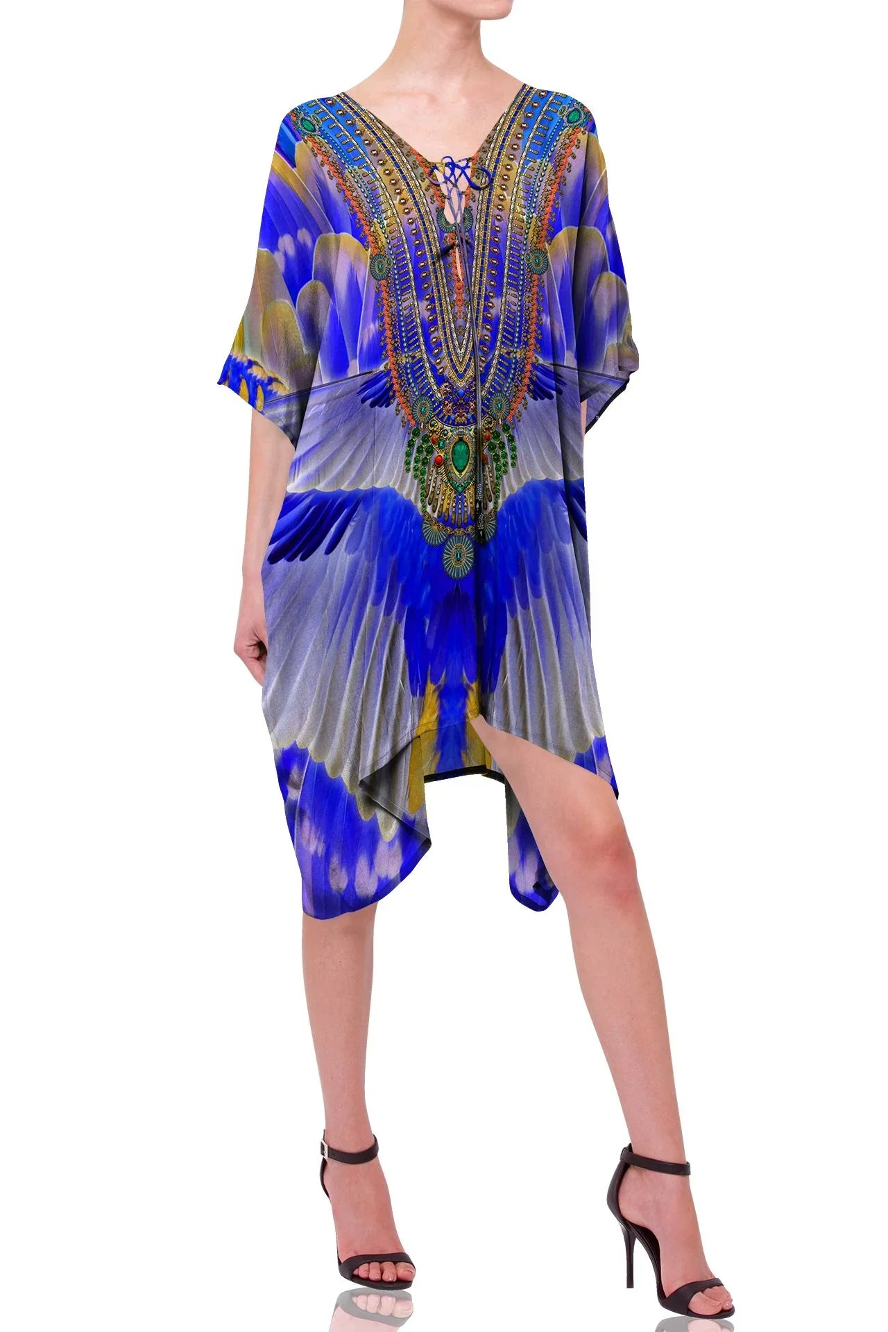 Designer Short Caftan | Silk Caftans | Best Caftans | Shahida Parides