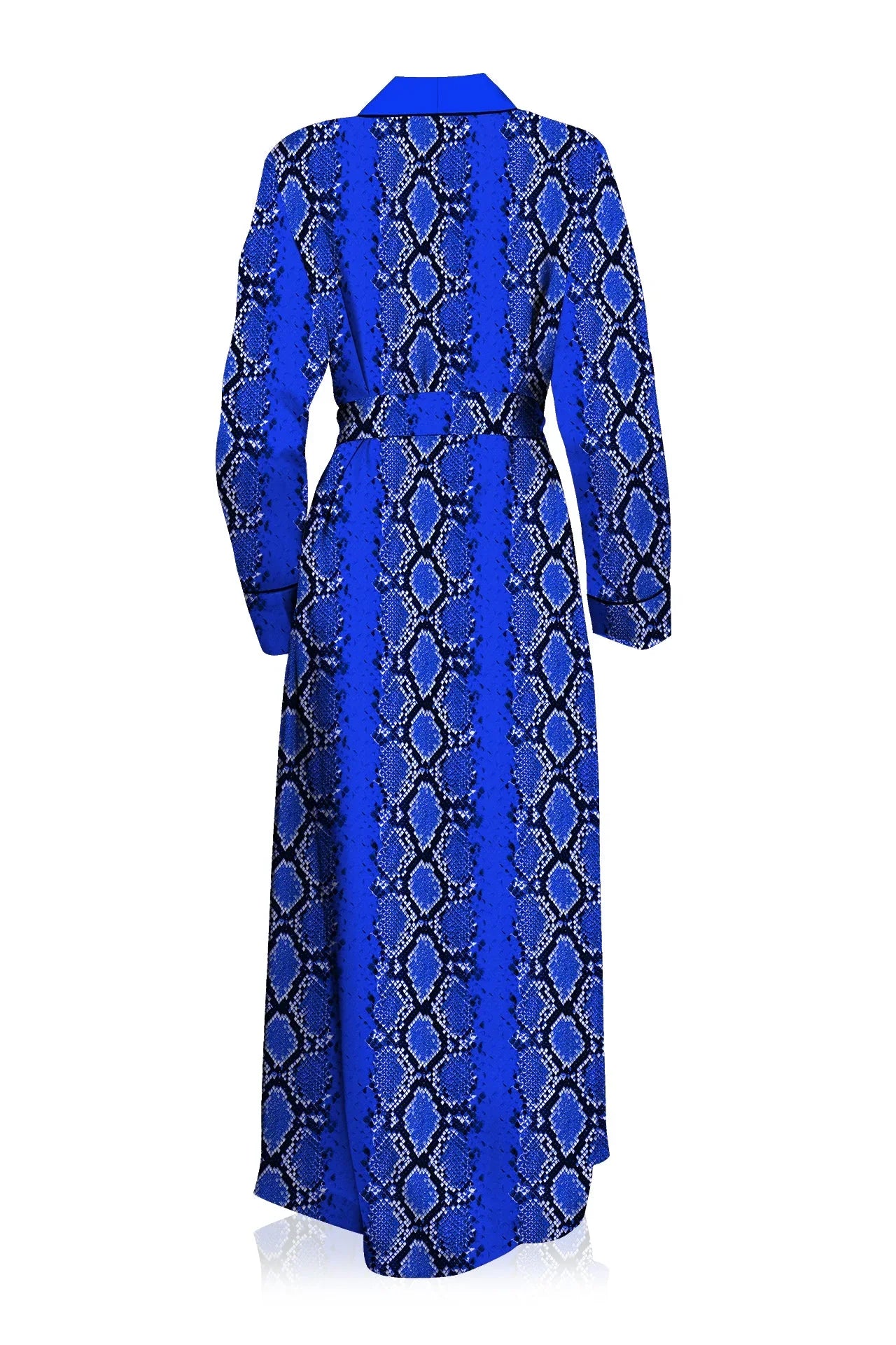 Designer Womens Long Kimono Robe | Printed Silk Robe | Kyle X Shahida ...