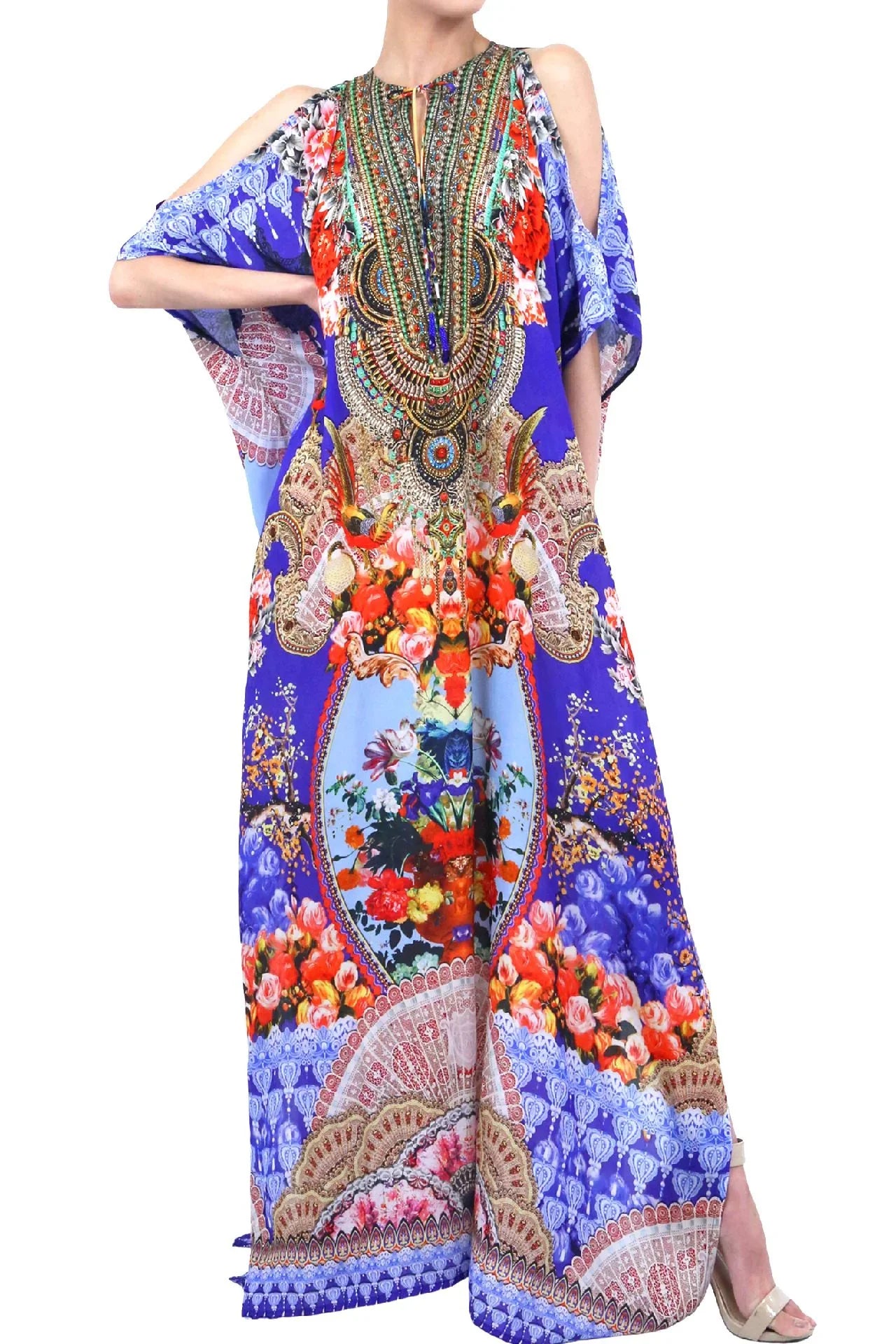 Long Silk Kaftans [Designer Black Kaftans] | UPTO 50 OFF – Shahida Parides