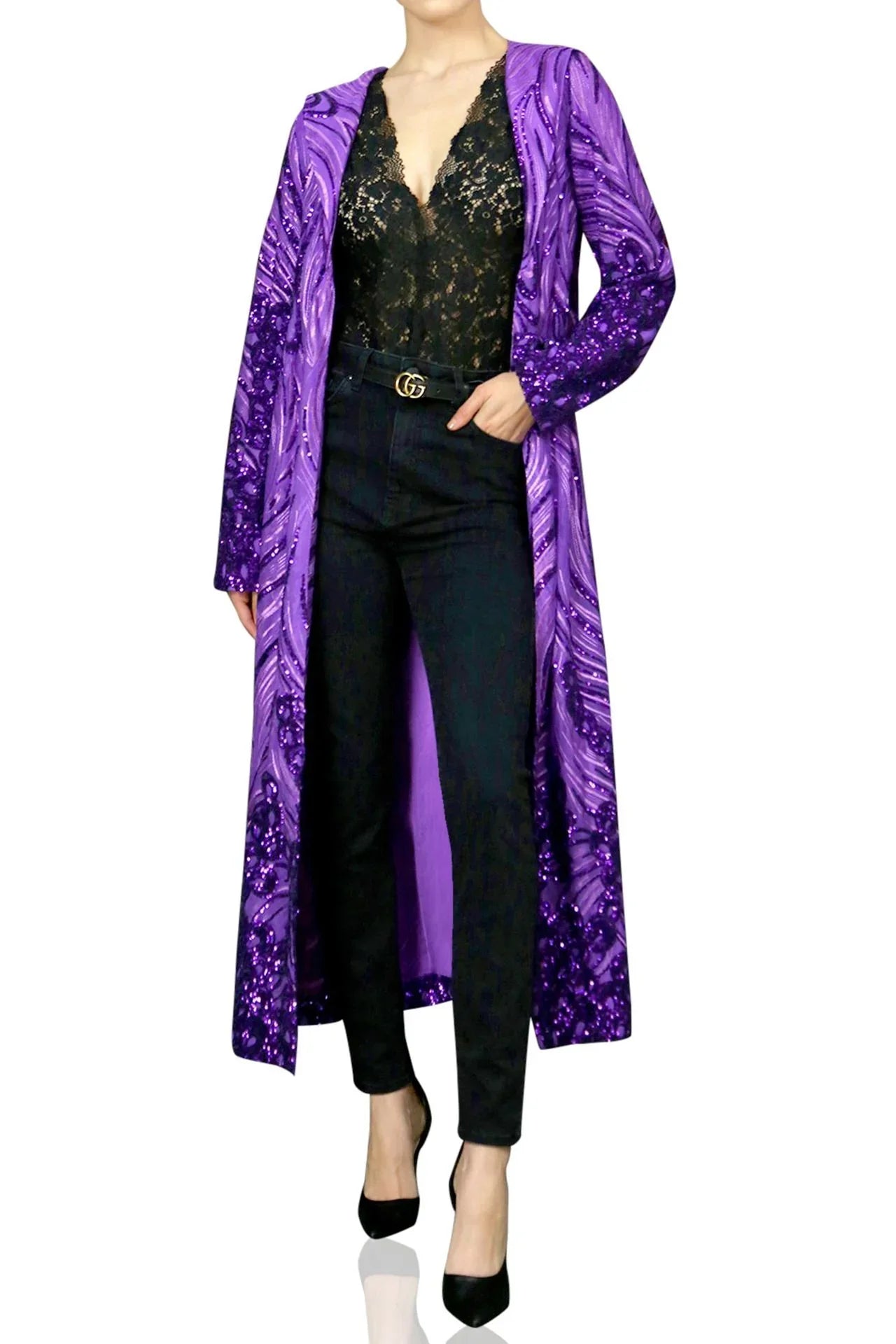 Long Sequin Duster Online|Kyle-Shahida Designer_Resort Wear Collection ...