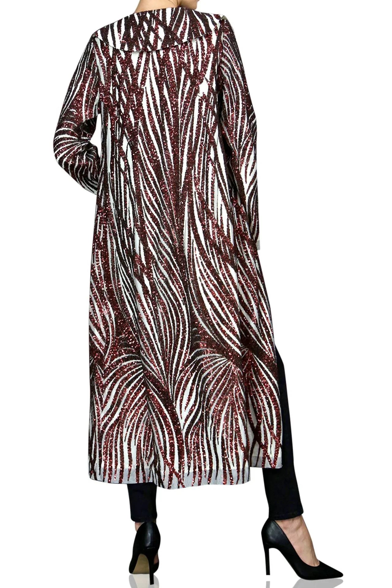 Sequin duster kimono| Long sequin duster Online {Sequin Duster Jacket ...