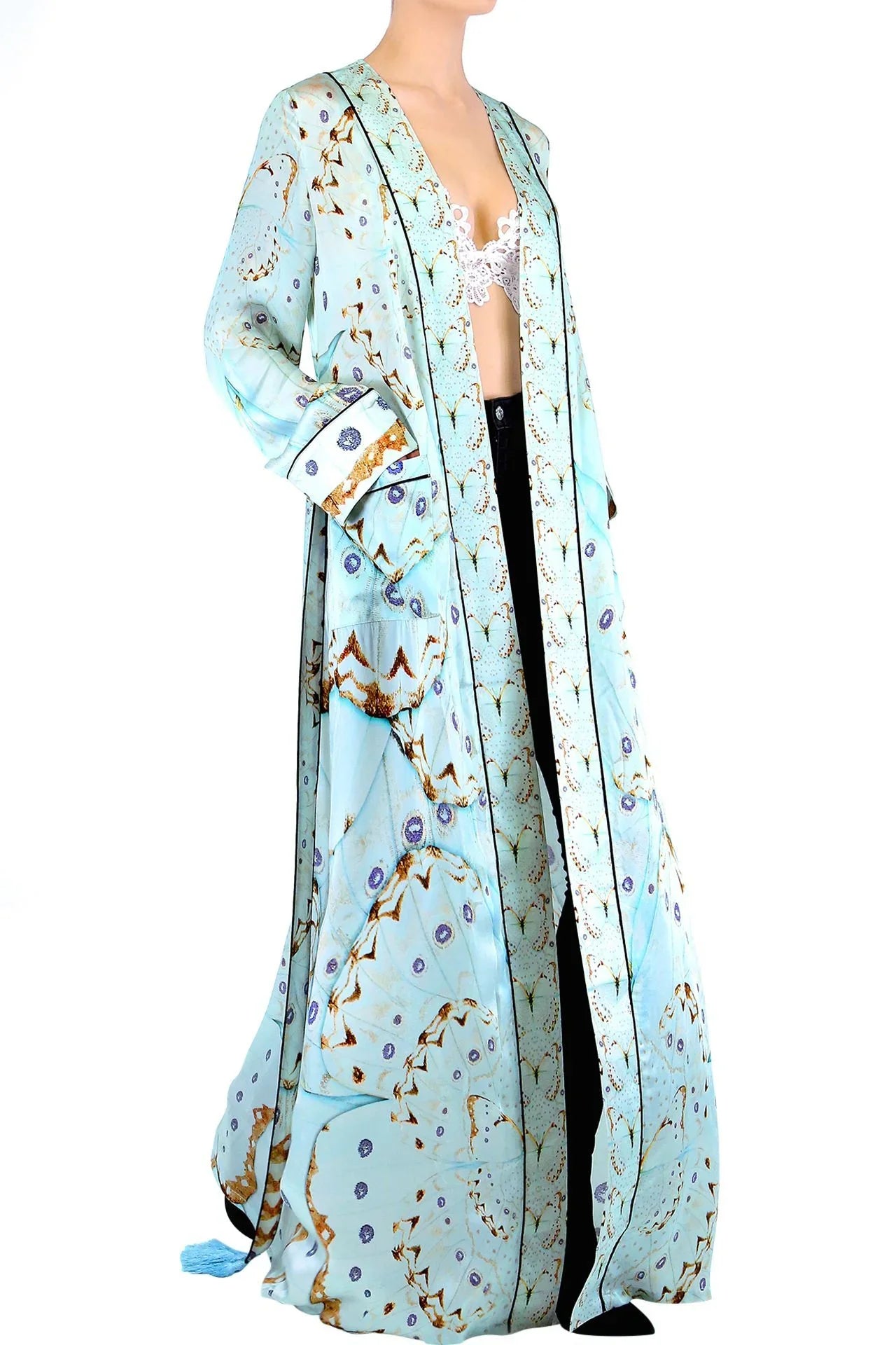 Womens Designer Silk Robes | 2021 Satin Robe Dress Silk Robes & Duster ...