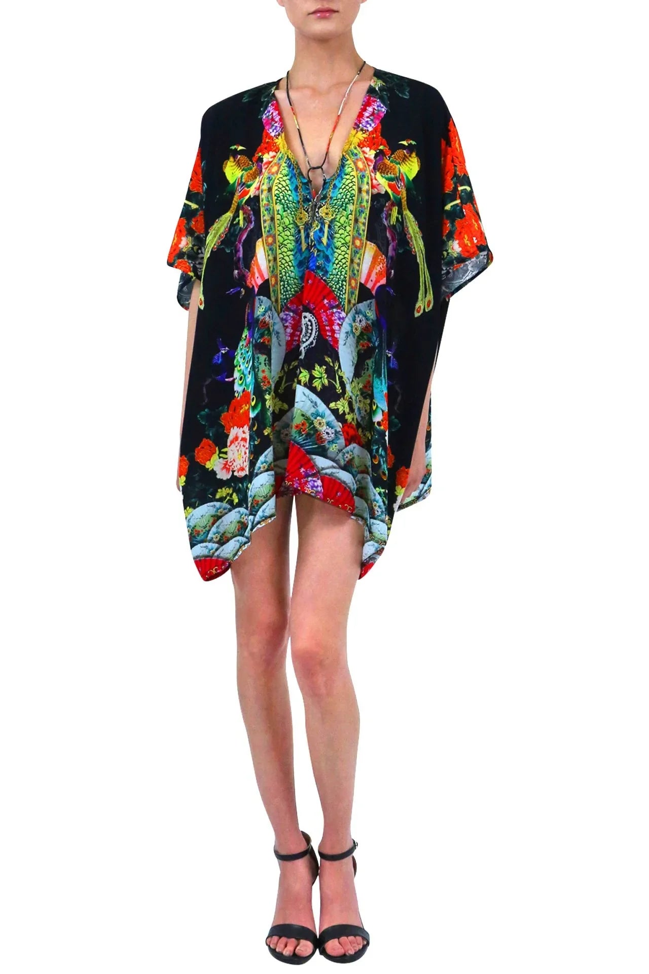 Women's Silk Tops {Designer Silk Kaftan Top} & Short Kaftan Dresses ...